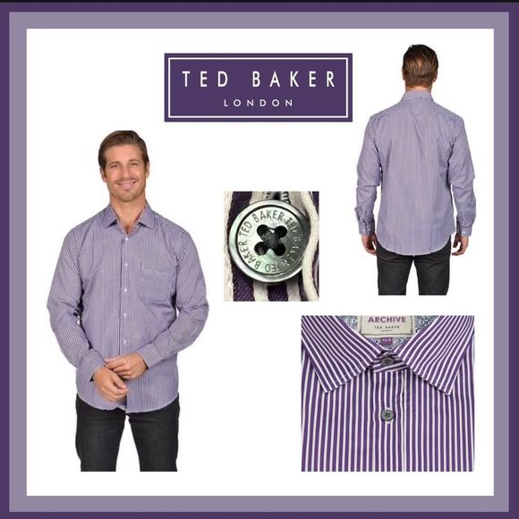 Ted Baker London | Shirts | Nwotted Baker Archive Shell Button Front ...